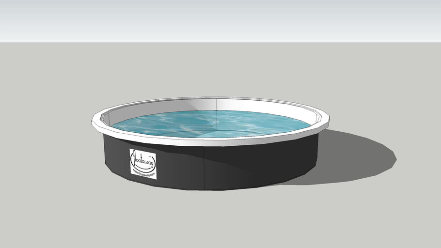 Floataway Open float Pool - Floataround - without sides | 3D Warehouse