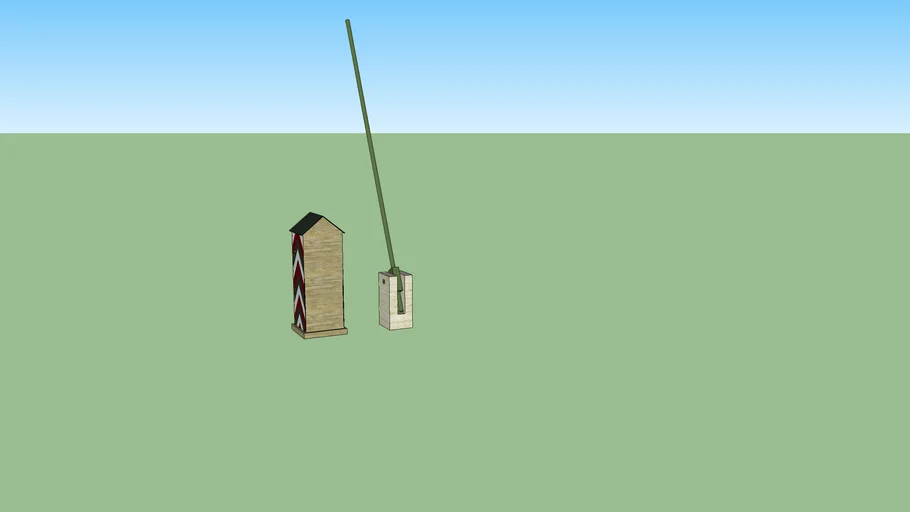 Gate With Guardpost | 3D Warehouse