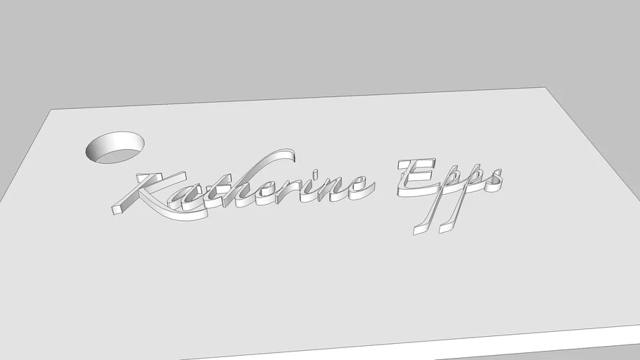 name tag complete | 3D Warehouse