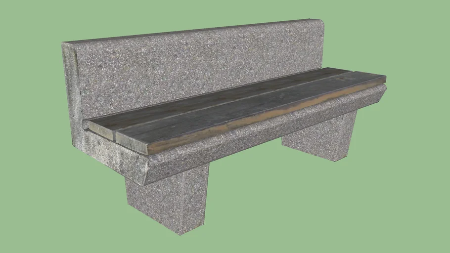 Outdoor bench | 3D Warehouse