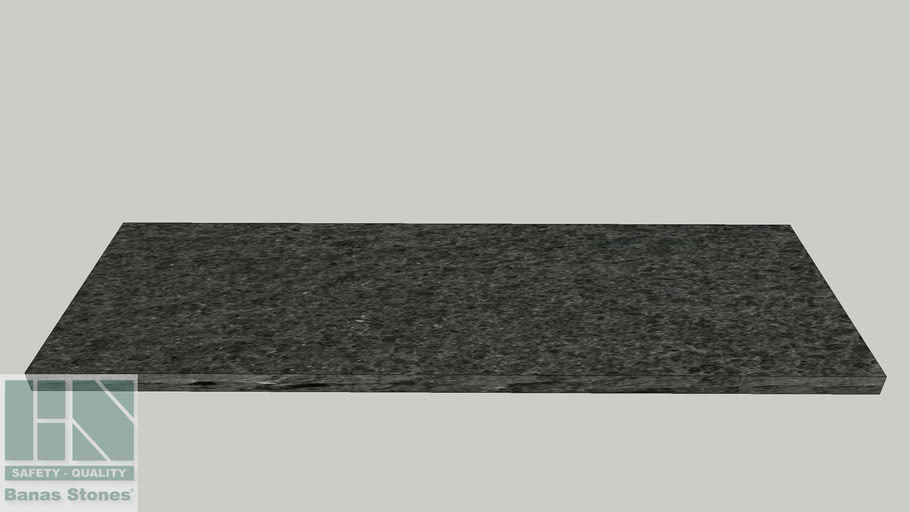 Banas Stones Natural Jumbo Slabs - 24' x 72' - Jet Black | 3D Warehouse
