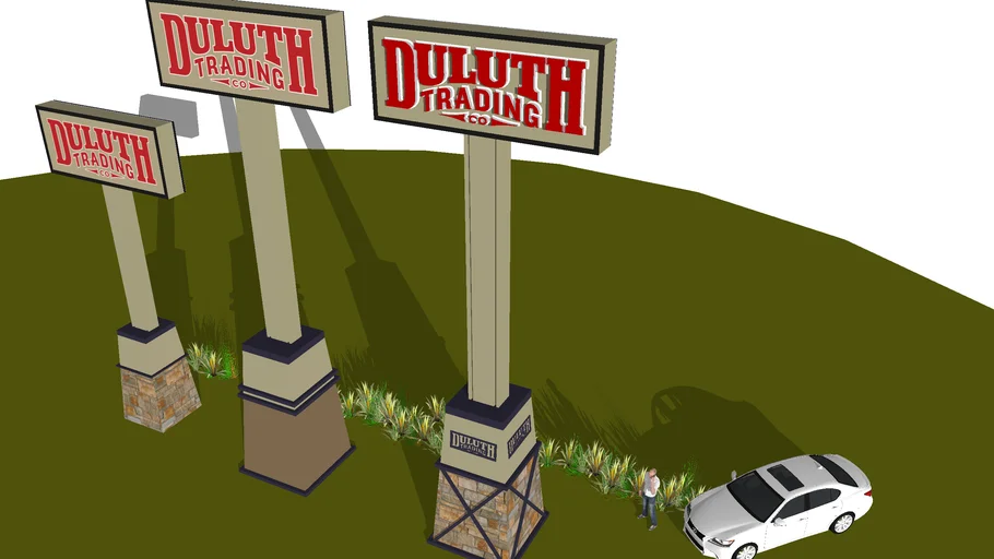 Duluth Trading Pylons | 3D Warehouse