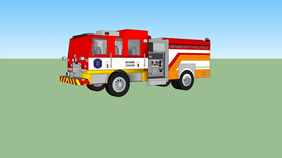 Howard County FD Engine 82 | 3D Warehouse