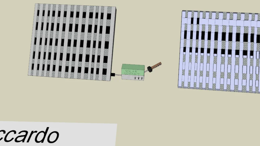 photovoltaic solar cell and inverter | 3D Warehouse