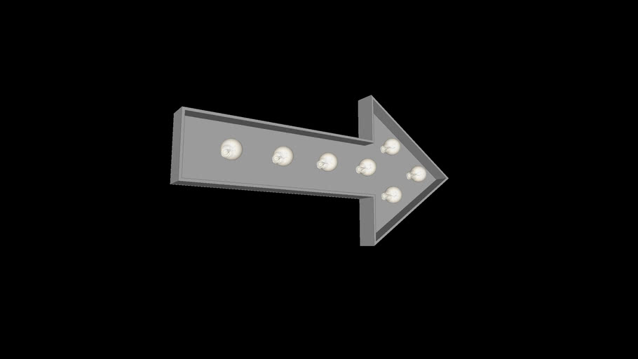 Arrow Light Wall Decor | 3D Warehouse
