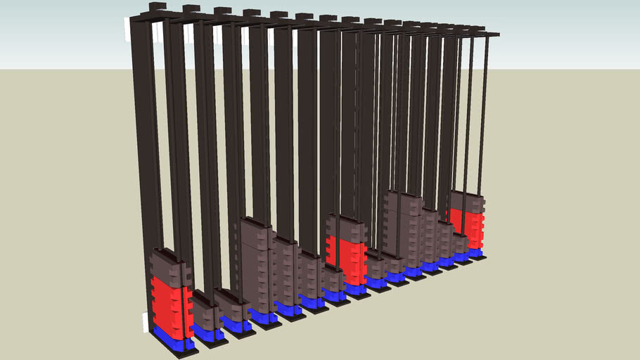 Imperial Theater Arbor Counterweight system | 3D Warehouse