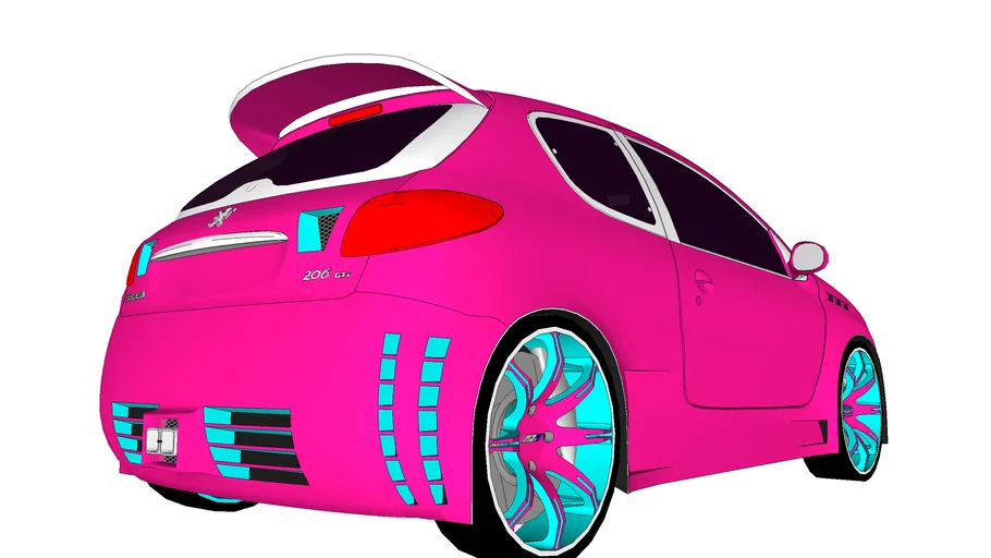 Tuned Peugeot 206 GTi | 3D Warehouse