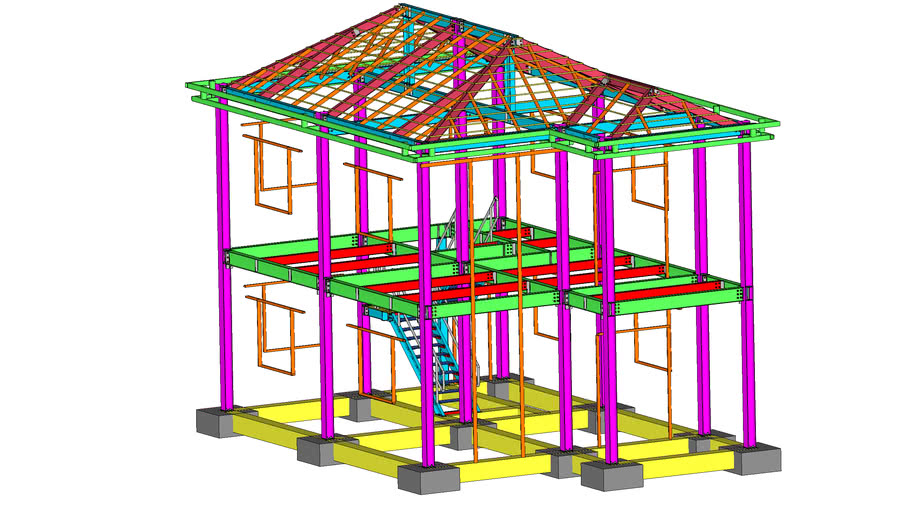 Structure Villa steel | 3D Warehouse