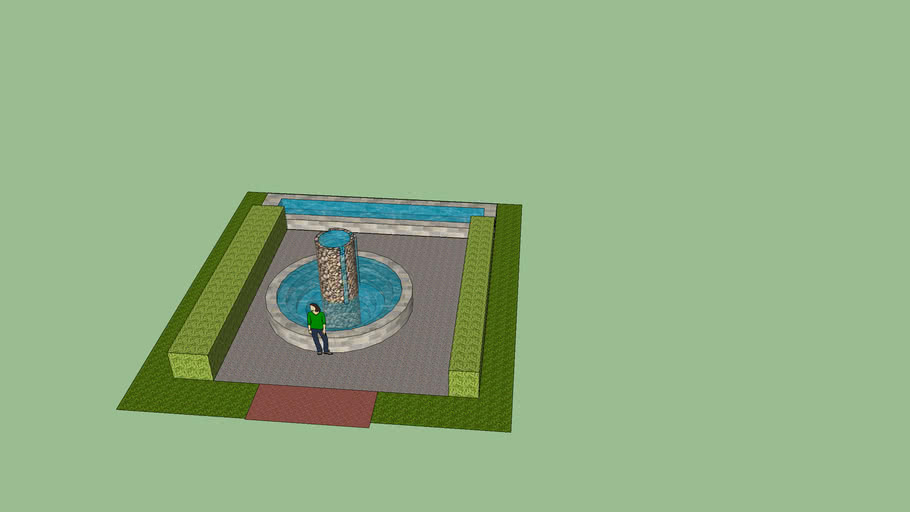 fuente de agua circular | 3D Warehouse