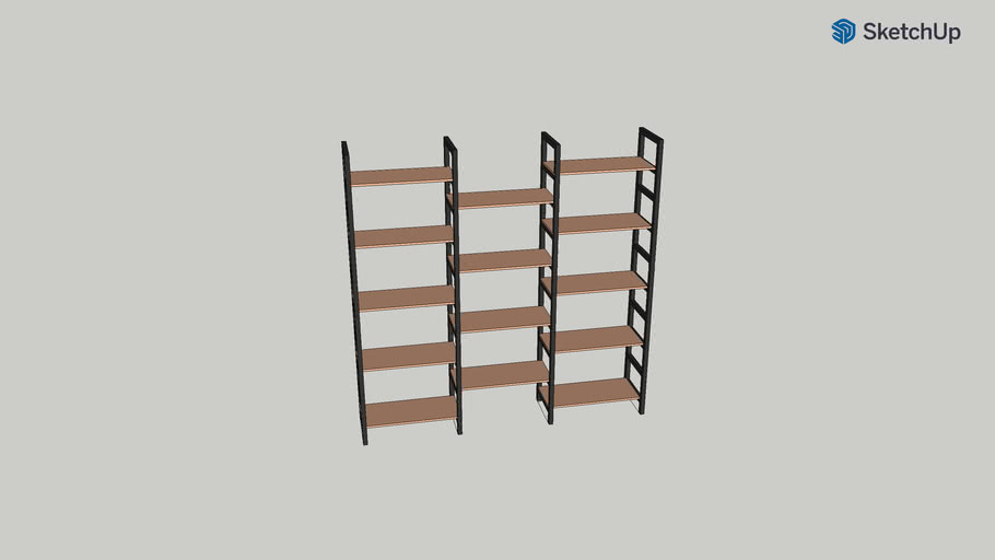 Industrial Bookshelves | 3D Warehouse