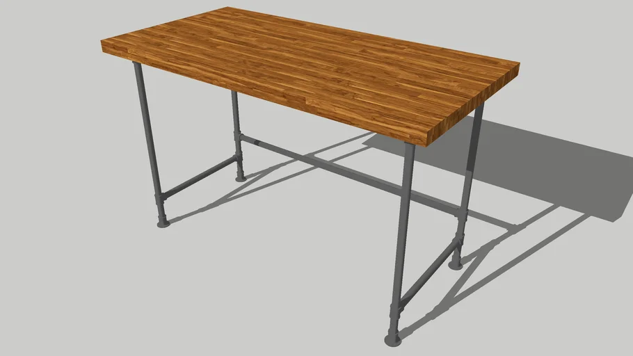 Pipe Desk | 3D Warehouse