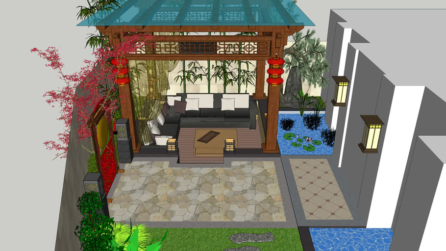 Villa courtyard | 3D Warehouse