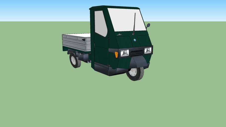 Ape verde Piaggio | 3D Warehouse