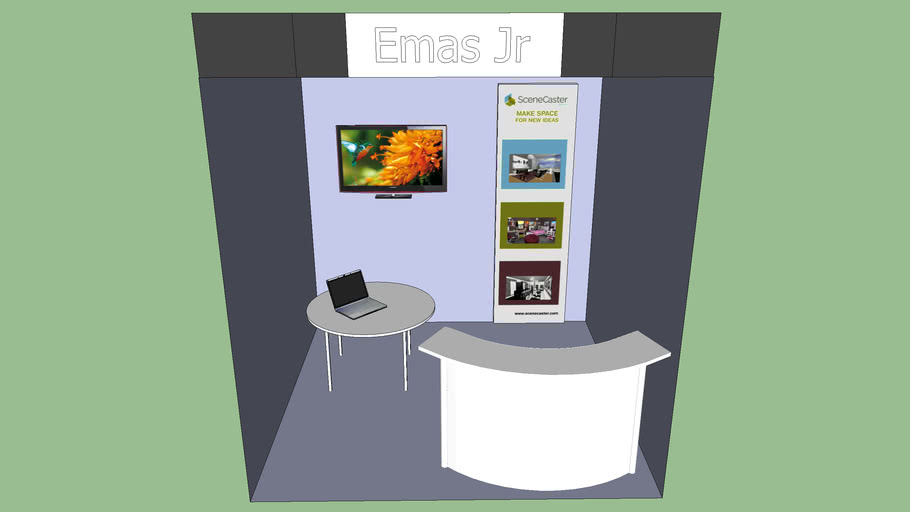 Stand Simples Emas | 3D Warehouse