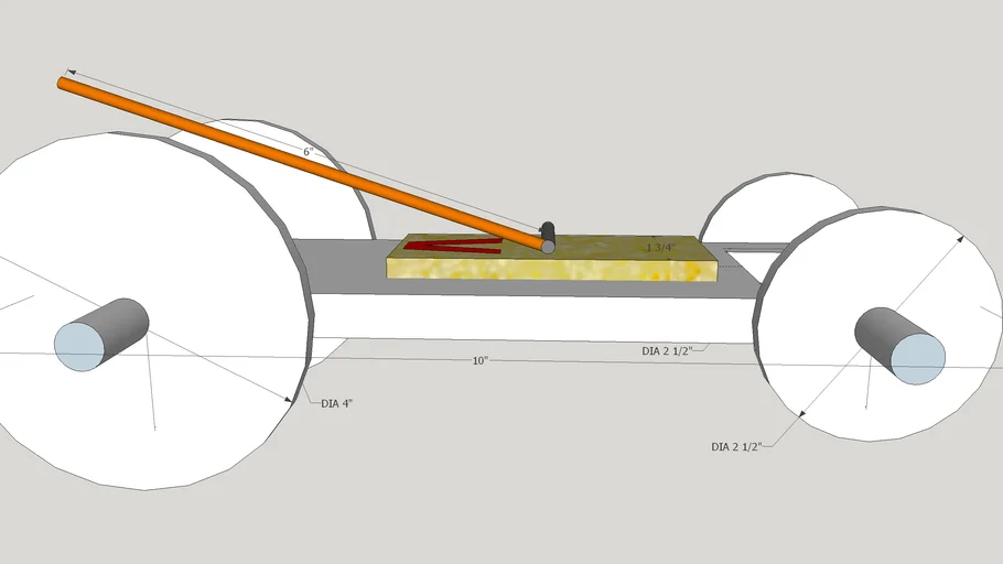 finished mouse trap car vc | 3D Warehouse