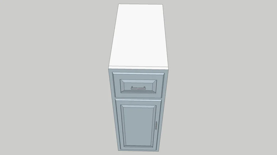 1 drawer base cabinet | 3D Warehouse