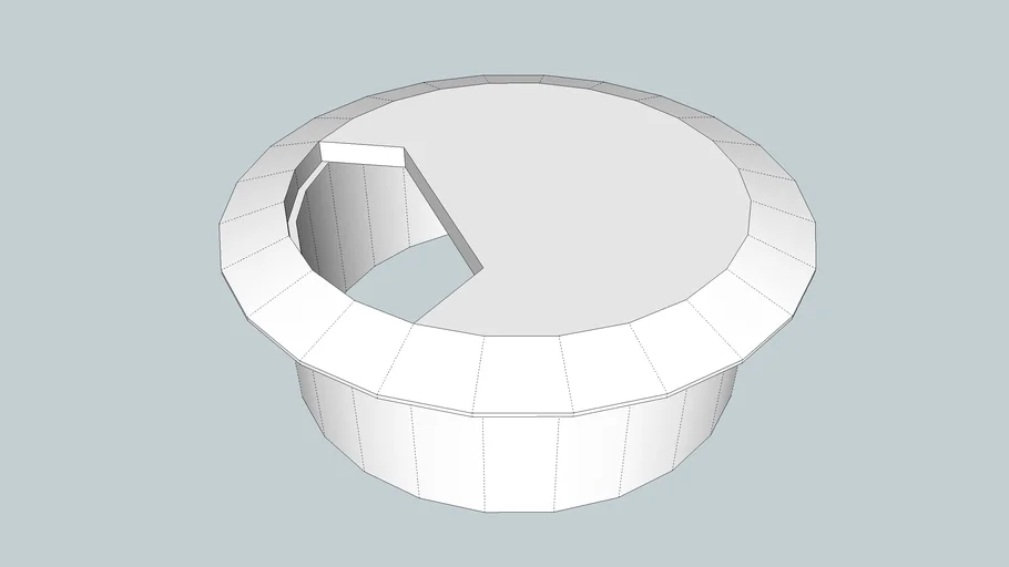 Desktop Cabel Bushing | 3D Warehouse