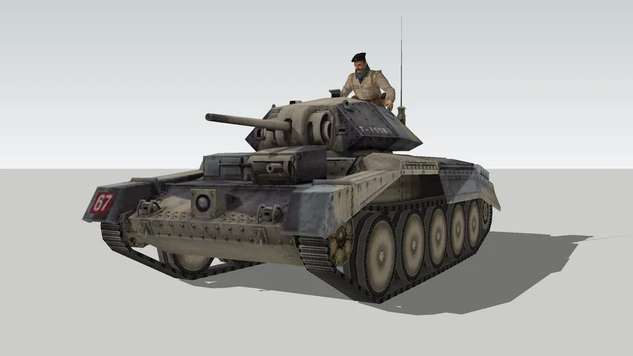 WW2 British Crusader Battle Tank Set 01 | 3D Warehouse