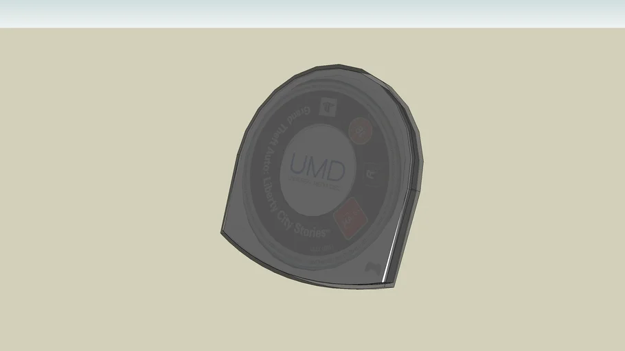 my psp UMD case | 3D Warehouse
