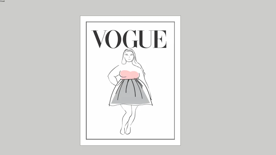 Quadro Vogue Plus Size | 3D Warehouse