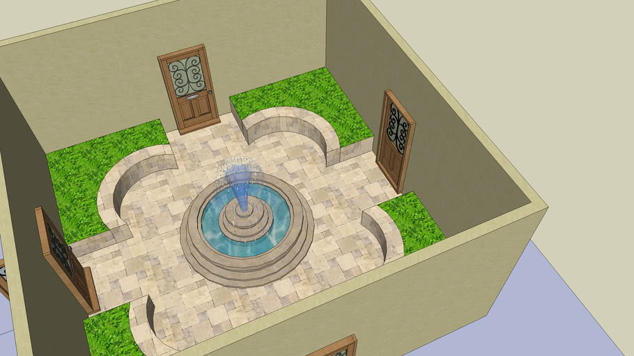 Courtyard Garden | 3D Warehouse