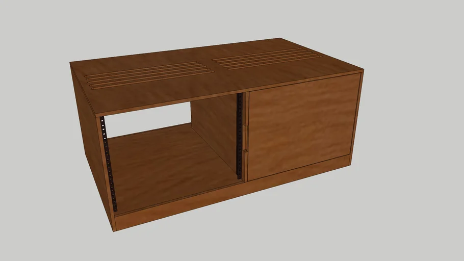 8U Low Rack with Storage Cabinet | 3D Warehouse