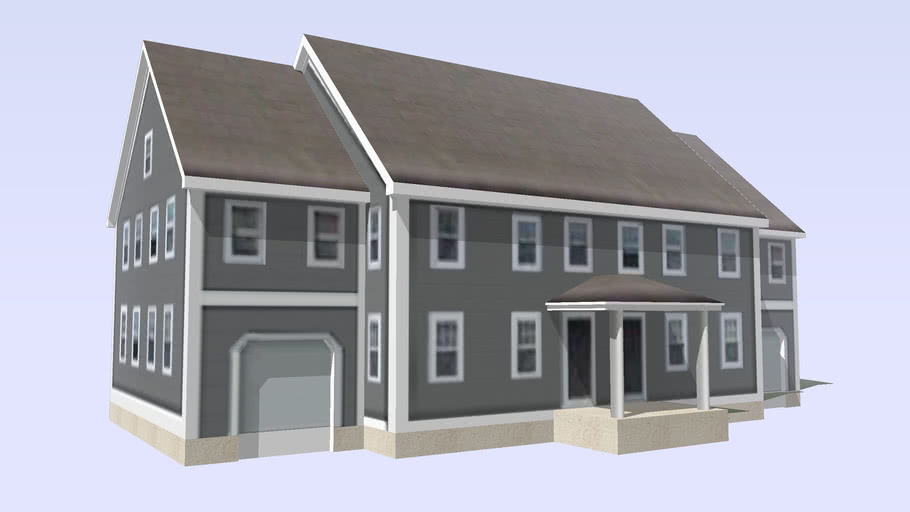Gray House on Boston Road | 3D Warehouse
