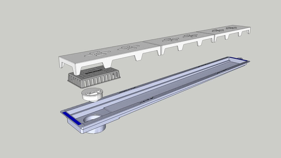 Ralo Linear Novii 75cm SECO VAZADO | 3D Warehouse