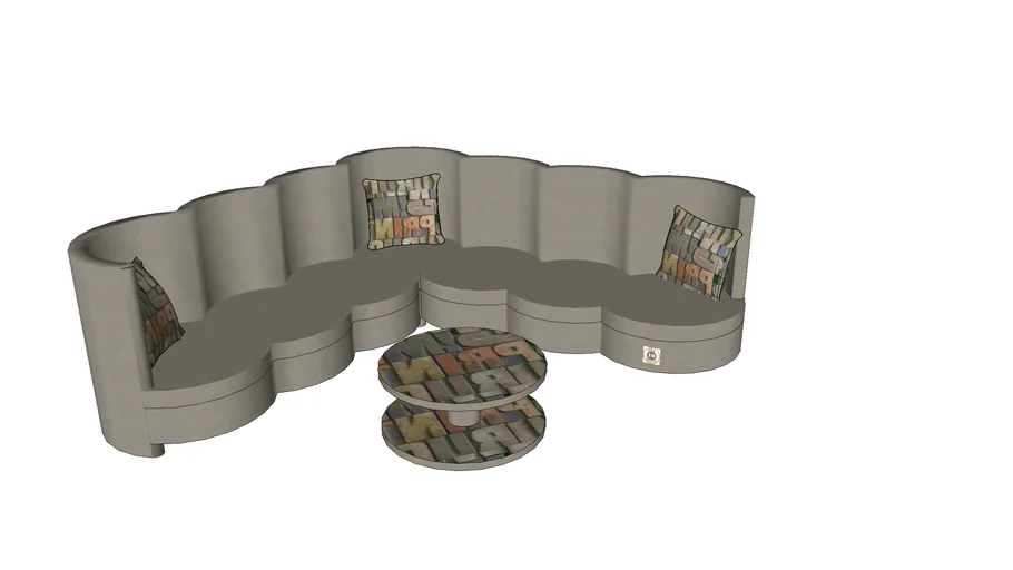 CIRCLES COUCH | 3D Warehouse