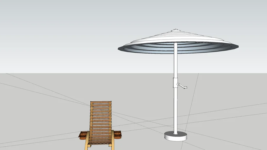 TBC chair and umbrella | 3D Warehouse