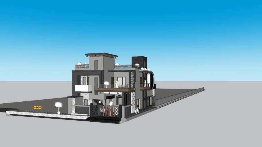 Luxury Front Elevation Design 7400118603 | 3D Warehouse