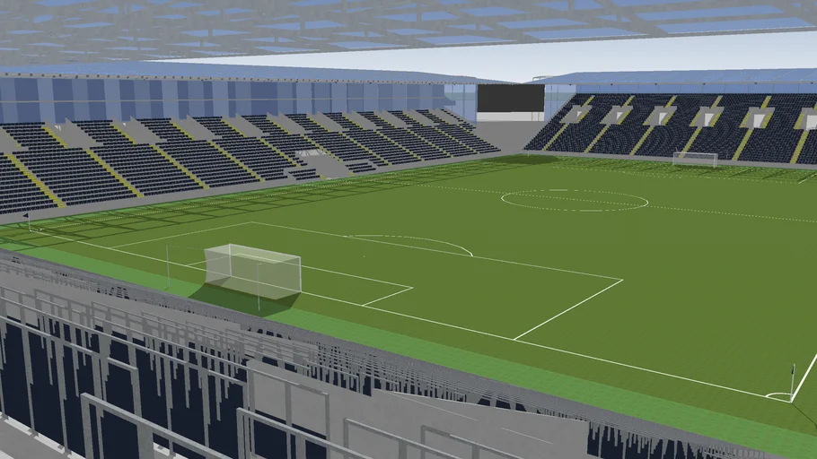 small 4 stand football stadium | 3D Warehouse
