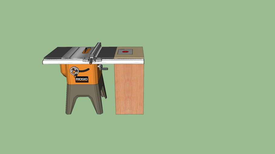 Rigid Table Saw with Router Station | 3D Warehouse