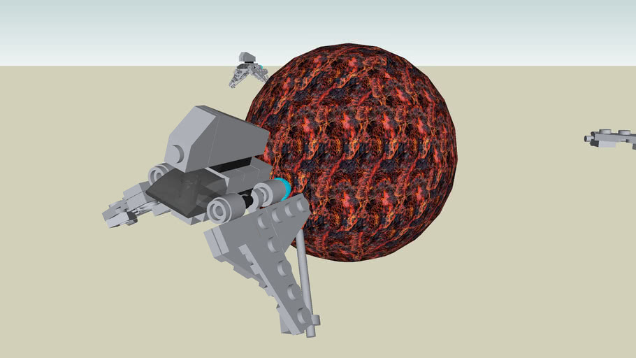 Lego Star Wars Mini Theta-class T-2c shuttle (from episode 3, precurser ...