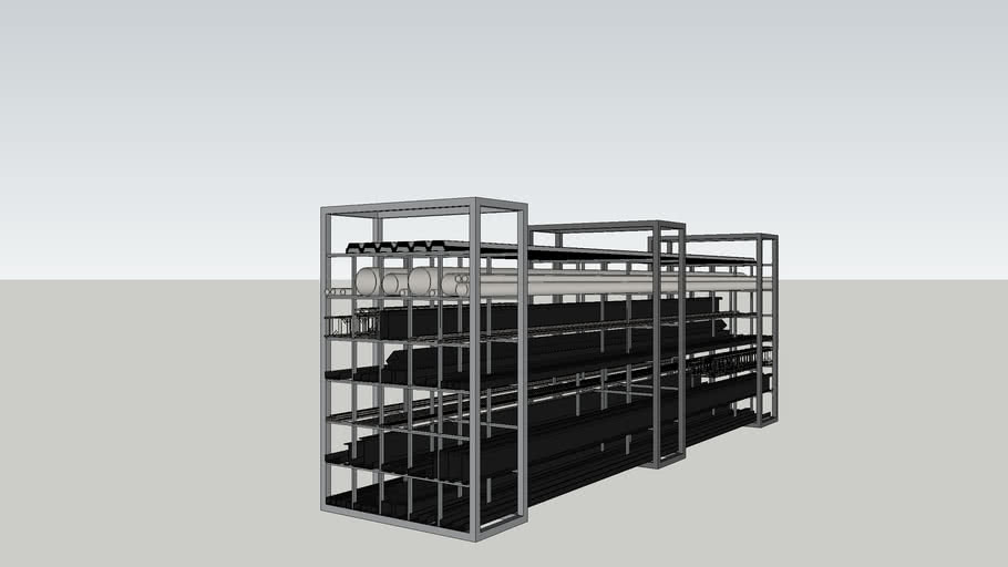 Rack para tuberías y elementos estructurales | 3D Warehouse