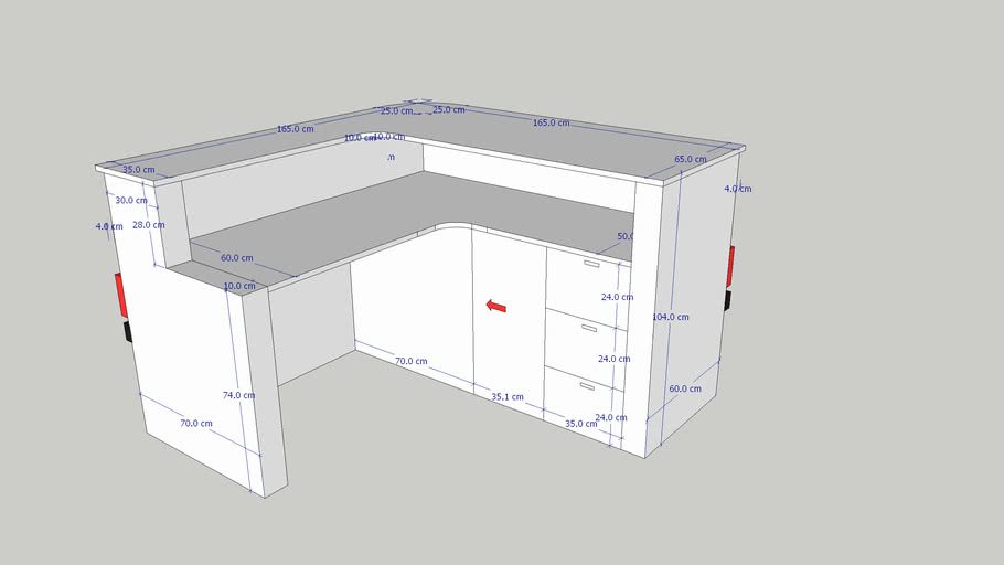 Counter Table for shop | 3D Warehouse