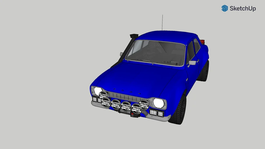 ford escort rally raid | 3D Warehouse