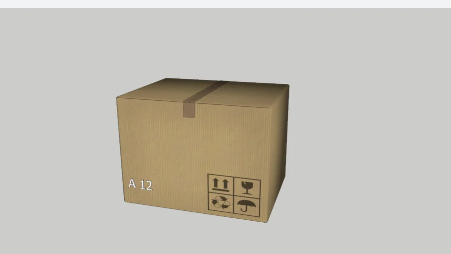 A12 carton box | 3D Warehouse