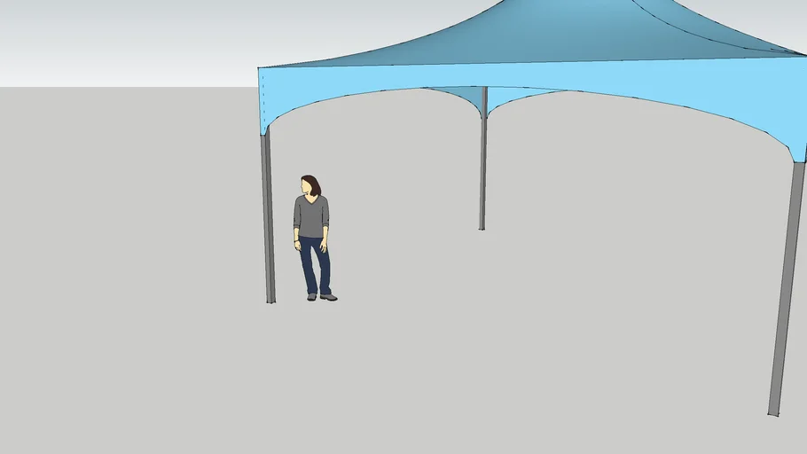 Khemah 20' x 20' | 3D Warehouse