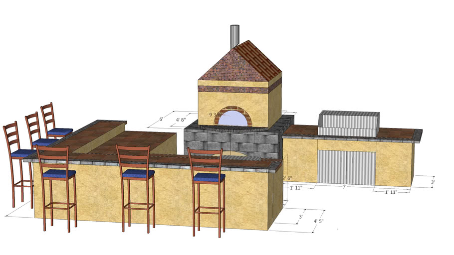 outdoor kitchen | 3D Warehouse