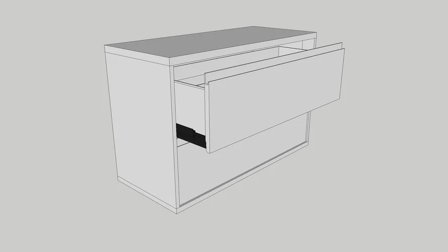 Steelcase Filing Cabinet-2 Drawer | 3D Warehouse