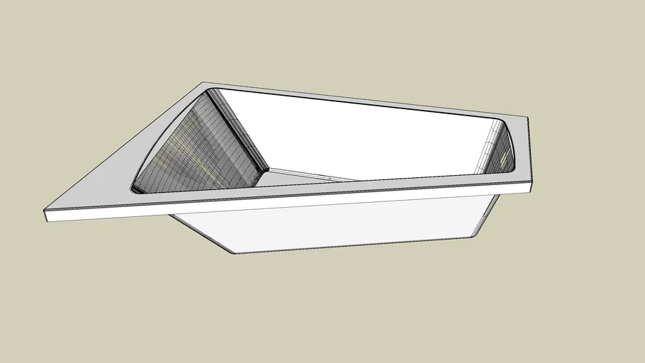 Duravit Paiova 170x130 bath | 3D Warehouse