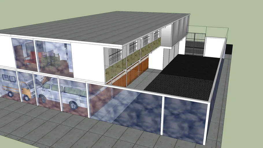terreno de 23x17 metros | 3D Warehouse