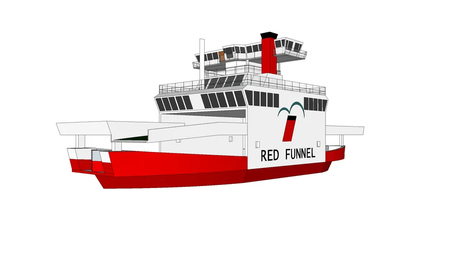 red funnel: red eagle car ferry | 3D Warehouse
