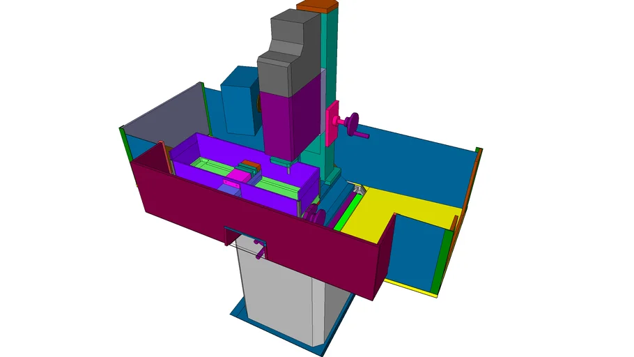 Milling Machine with NEW Chip & Drip Surround | 3D Warehouse