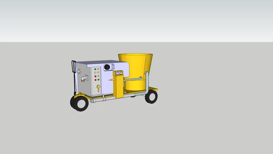 shotcrete machine. | 3D Warehouse