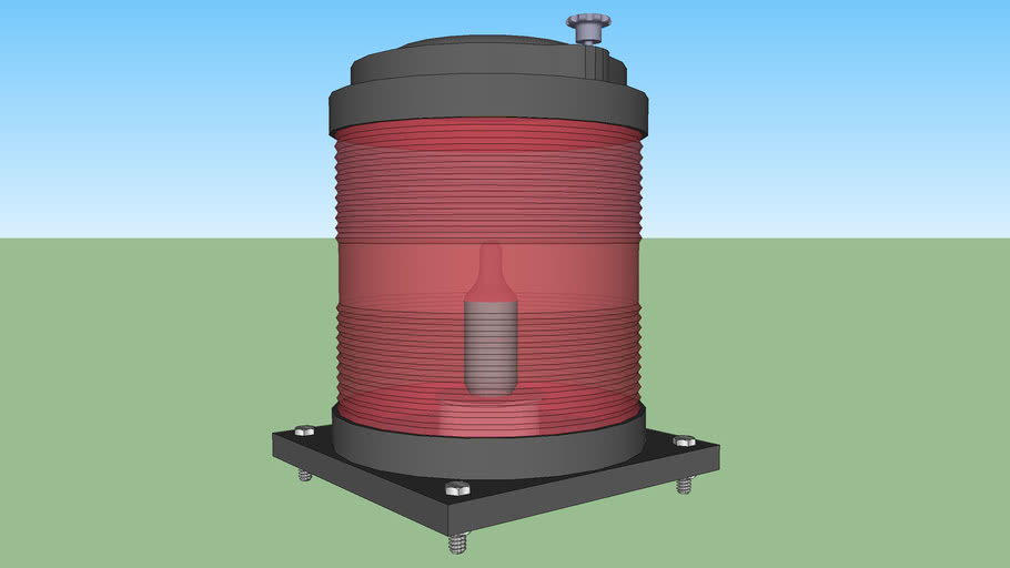 Navigation light for large vessels in red | 3D Warehouse