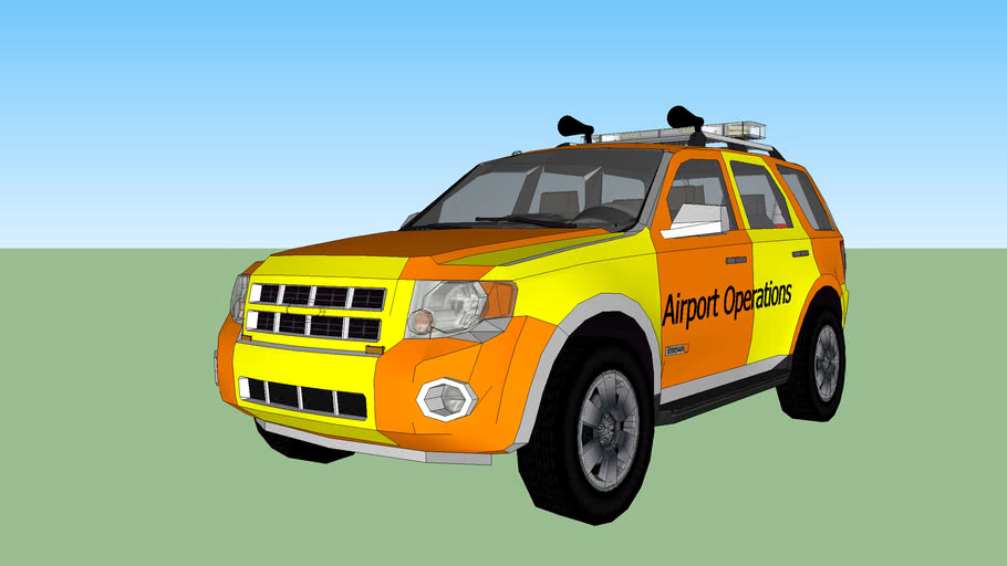 Airport Follow me Car | 3D Warehouse