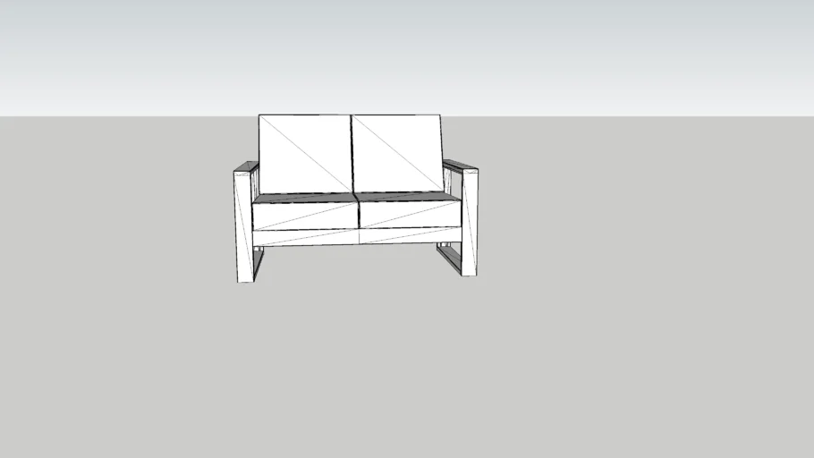 Nordic Loveseat | 3D Warehouse
