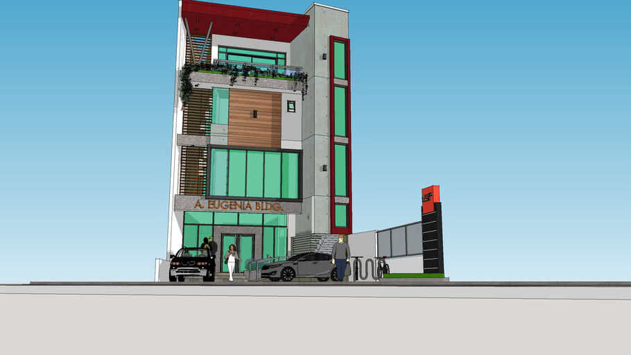 4 storey Hotel building | 3D Warehouse